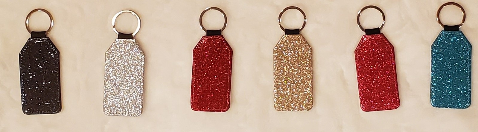 GLITTER KEYCHAIN FAUX LEATHER SUBLIMATION - Coney Island Transfer